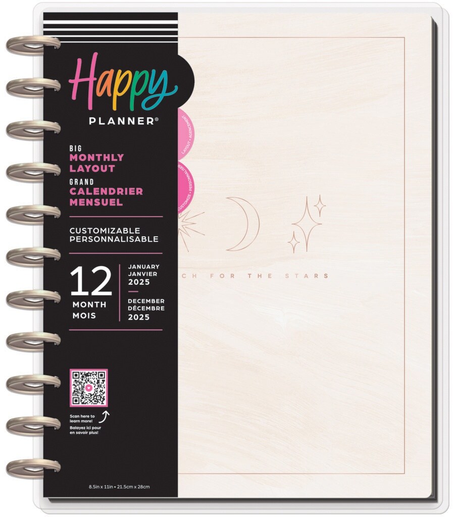 Happy Planner Big 12-Month Disc Bound Dated Planner-Everyday Magic; Jan ...