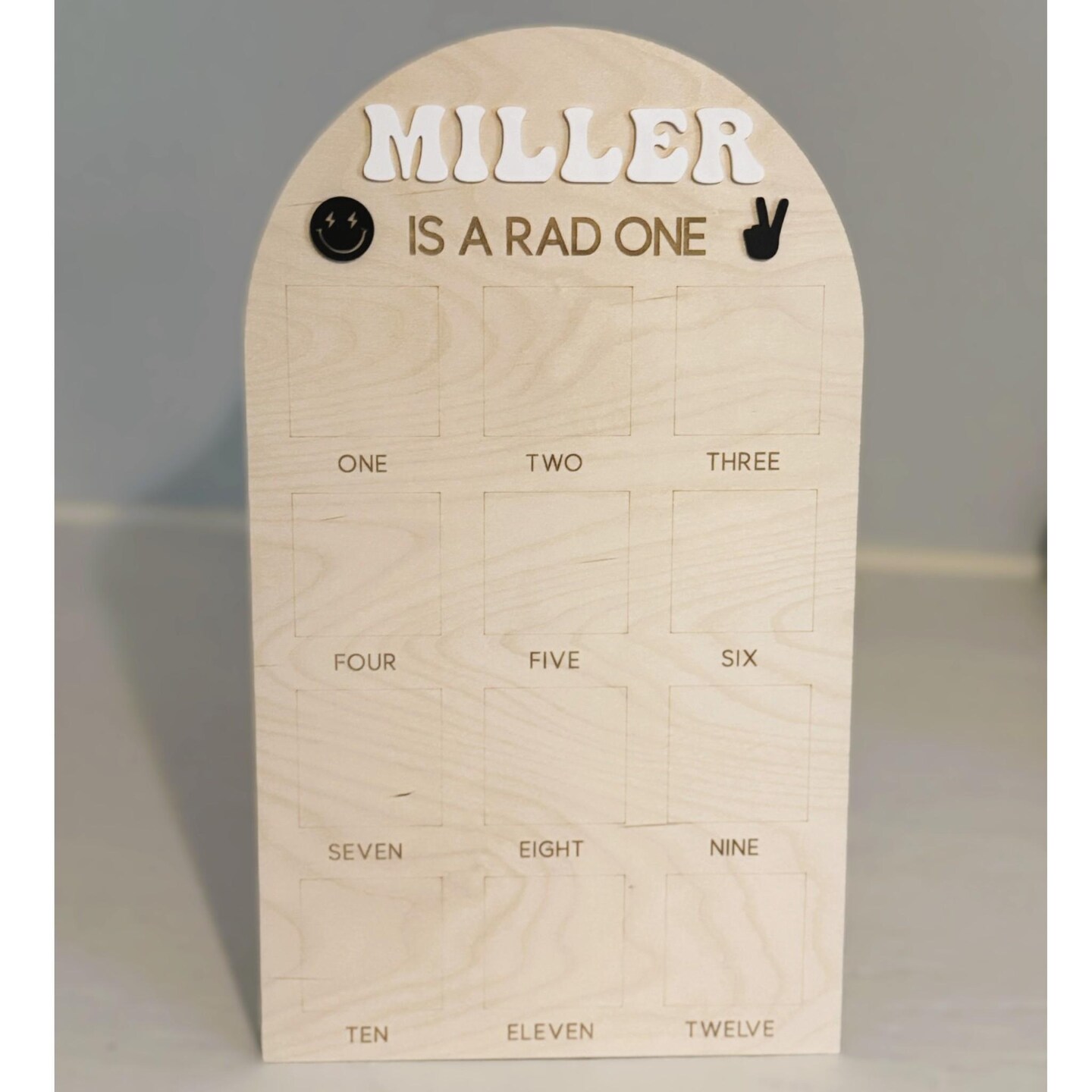 Personalized Photo Board for 1st Birthday Party Decoration - Rad Dude ...