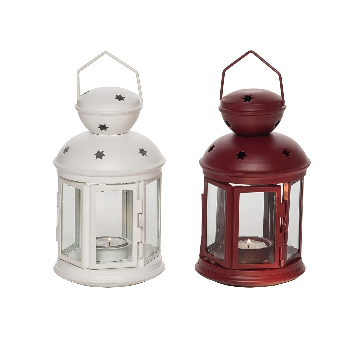 Metal Rustic Christmas Lantern Set of Two Home Decorations | Michaels