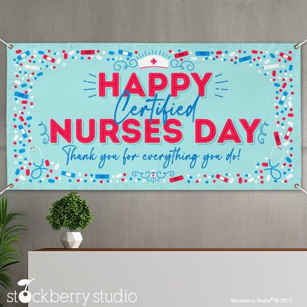 Certified Nurses Day Decor Nurse Appreciation Week Banner Personalized ...