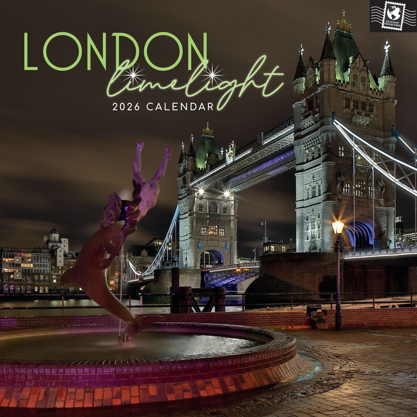 The Gifted Stationary 2026 Square Wall Calendar, London Limelight, 16 ...