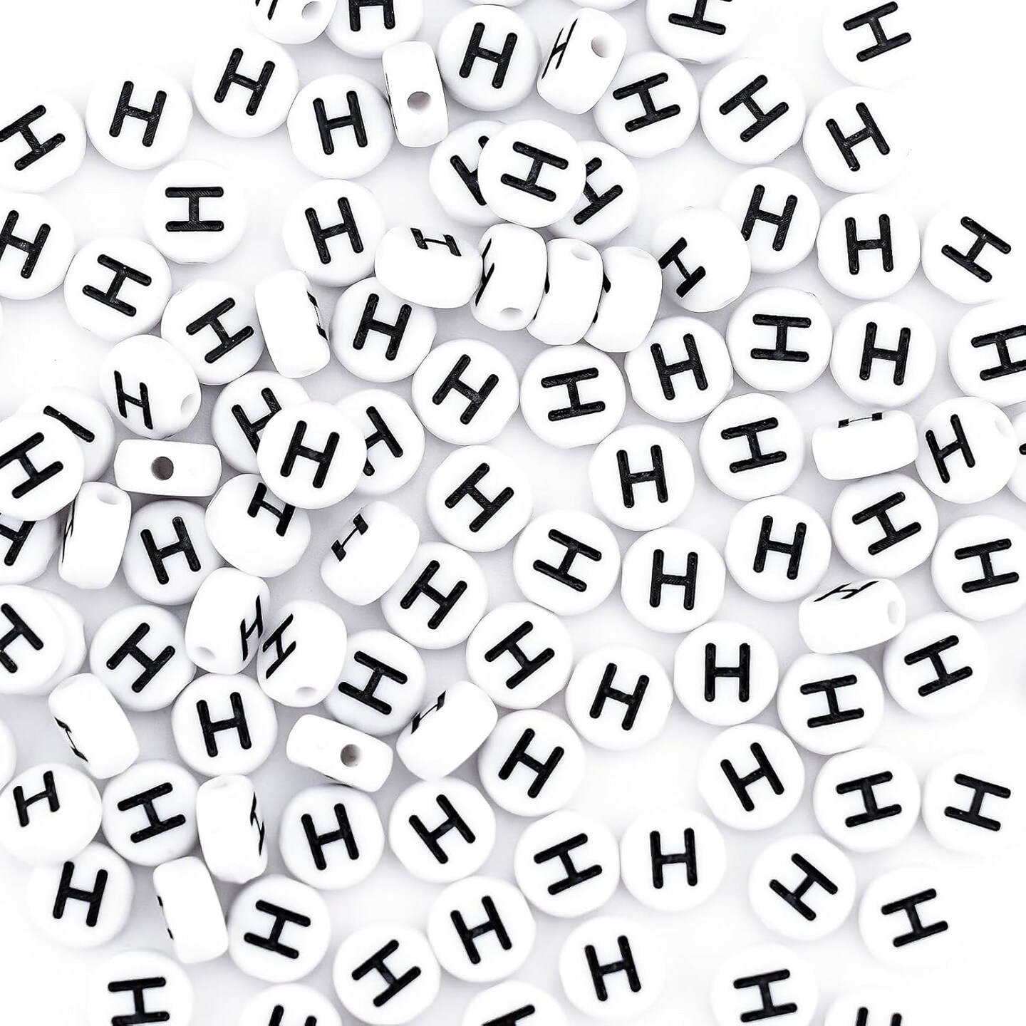 300Pcs Round Letter Pony Beads for Friendship Bracelets Making 4X7mm ...