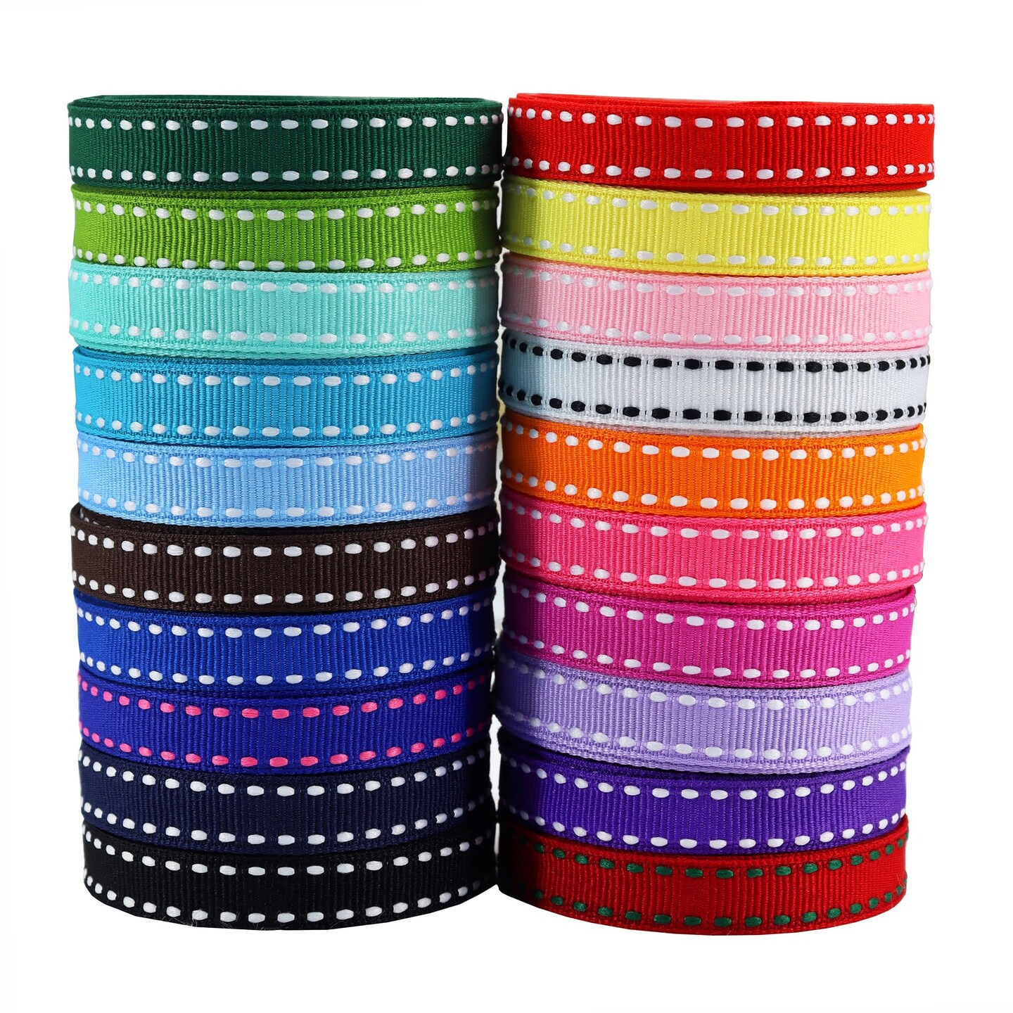 BAORJCT 3/8" White Jump Point Grosgrain Ribbons, Perfect for Gift ...