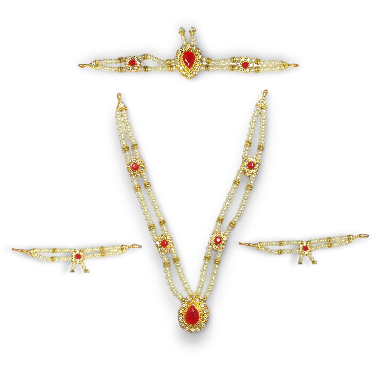Hindu God Goddess Shringaar Jewellery Set Indian Traditional Necklace ...