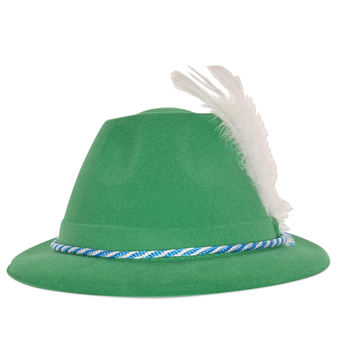 24 Pack Beistle Oktoberfest Party Green Velour Tyrolean Hat | Michaels