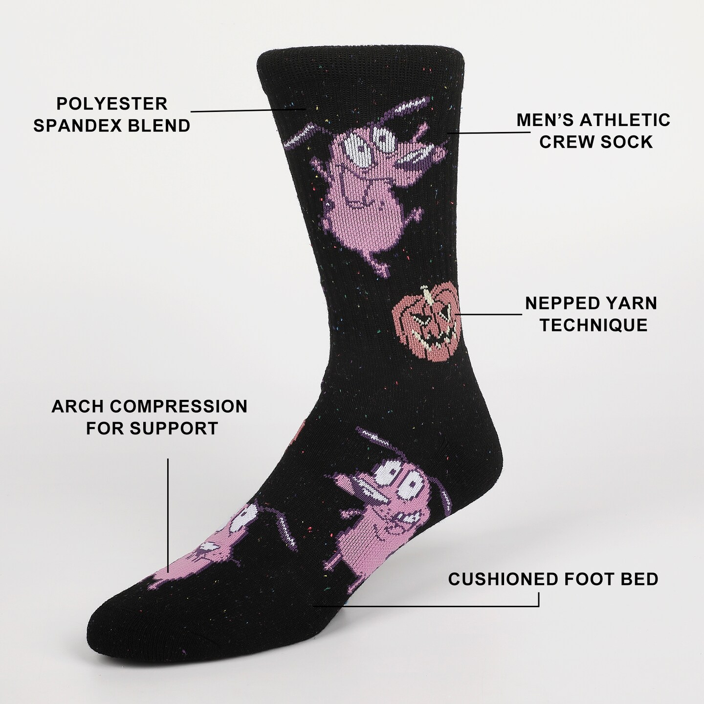 Courage The Cowardly Dog Socks | Michaels