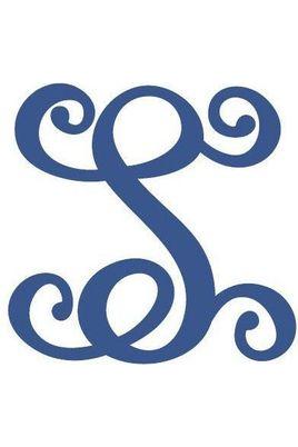 Vine Monogram Script Letter - Unfinished Wood | Michaels