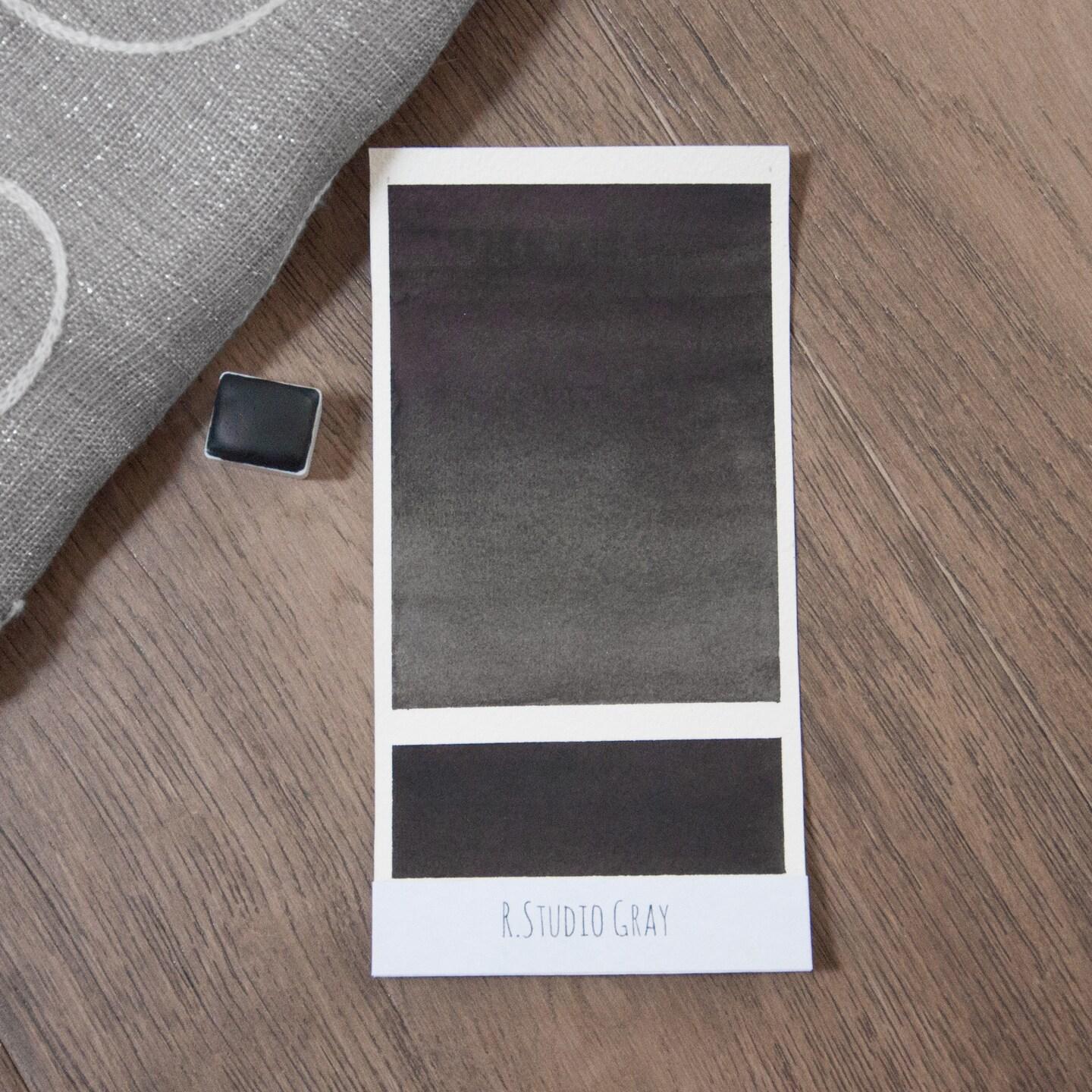 R.Studio Gray Matte Watercolor Paint | Quarter Pan, Half Pan, Full Pan ...