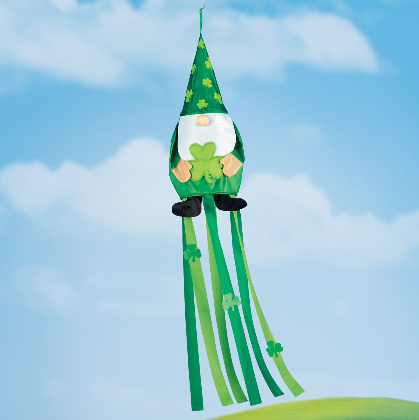 Collections Etc Irish Gnome St. Patrick's Day Streamer Windsock | Michaels