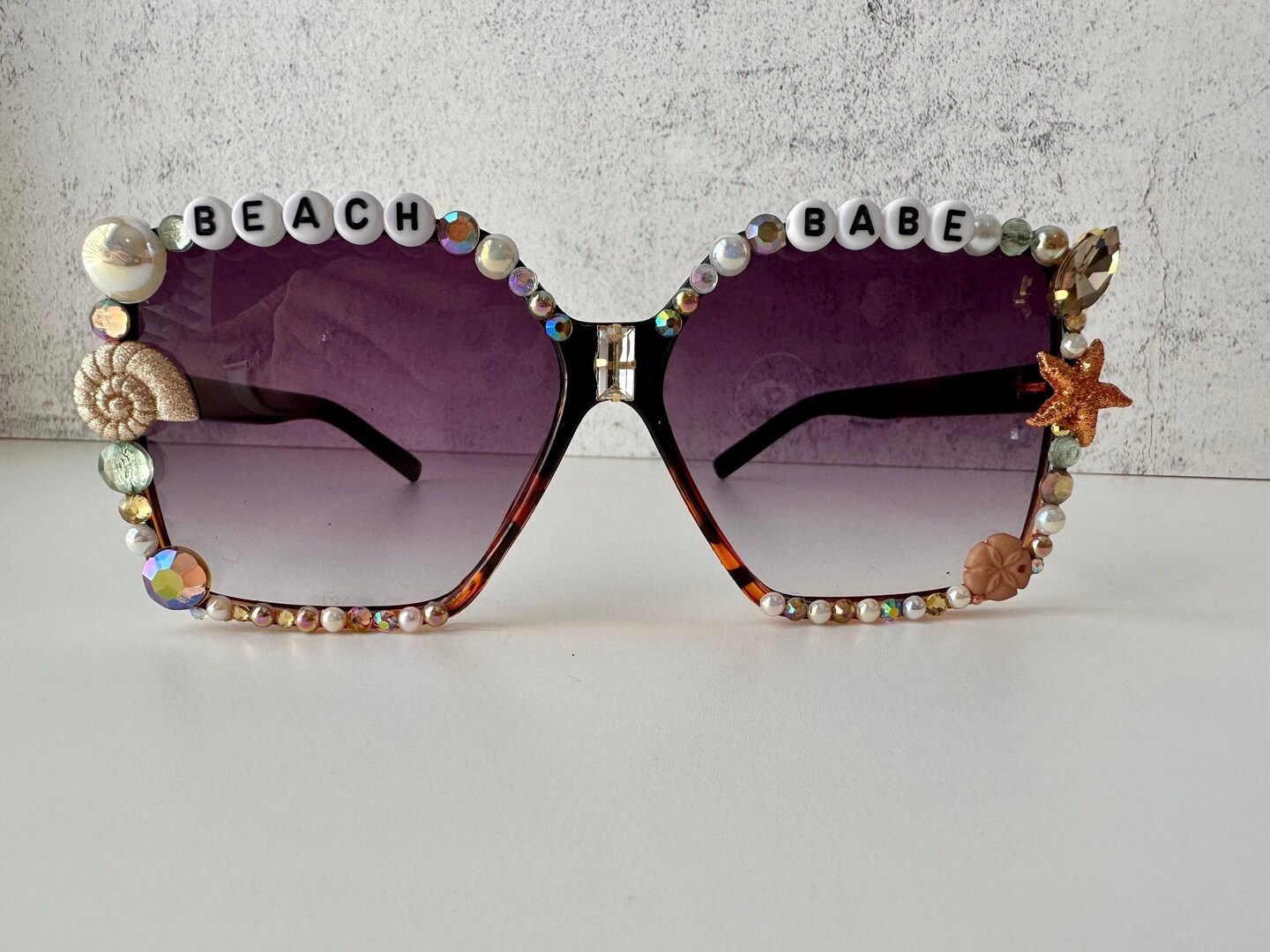 custom beach theme sunglasses, cute gift for beach lover, spring break ...