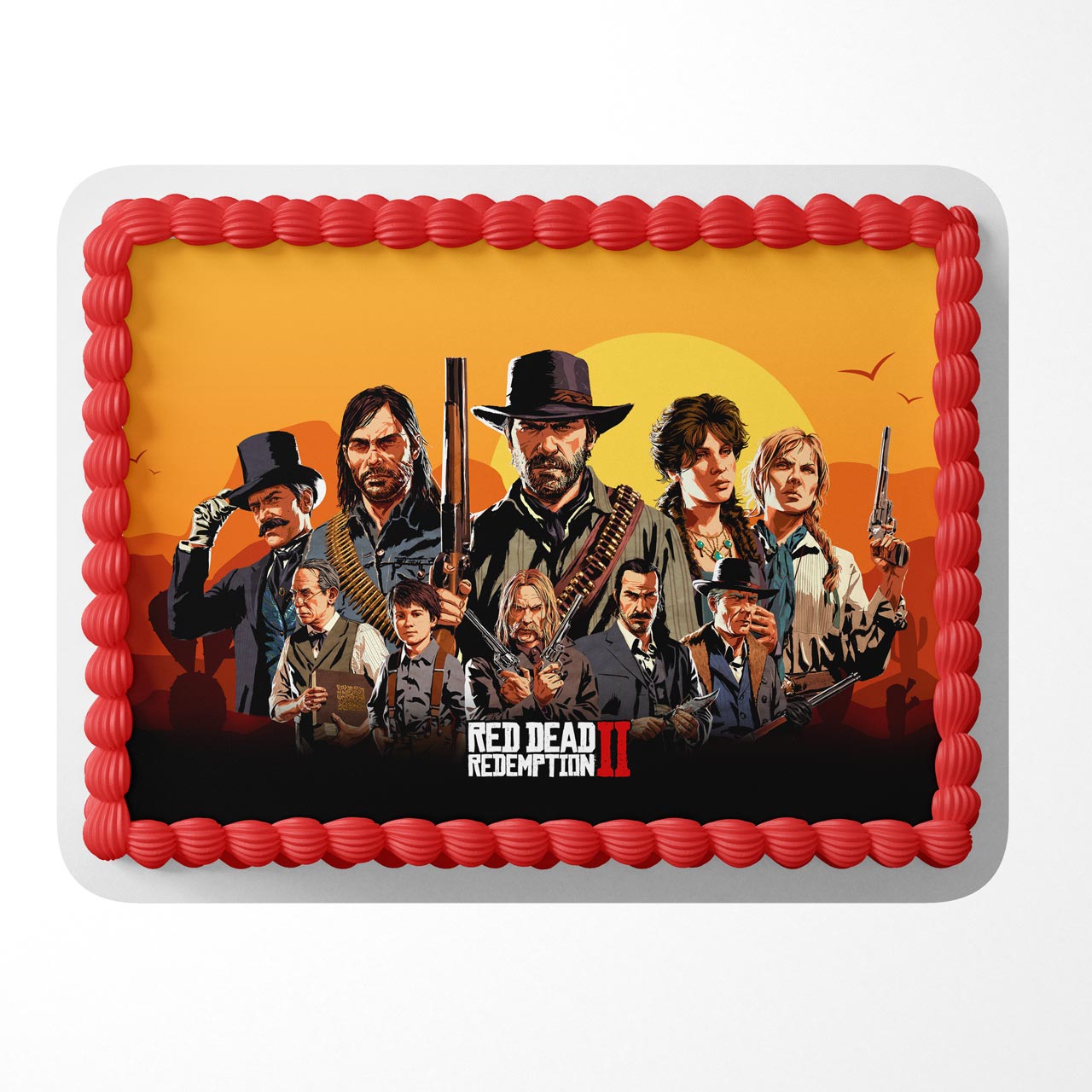 Red Dead Redemption RRD Edible Cake Image Topper Birthday Cake Sheet ...