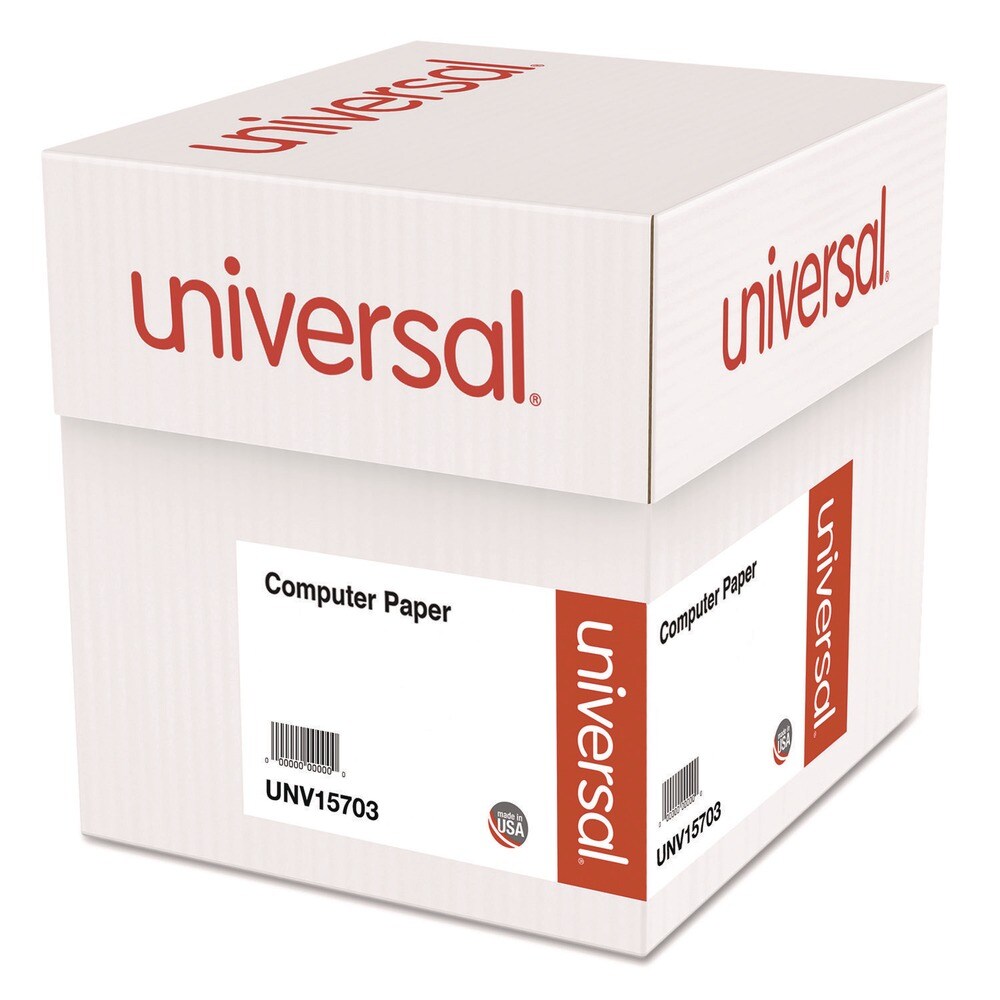 Universal 15 lbs. 9-1/2 in. x 11 in. Two-Part Carbonless Paper ...