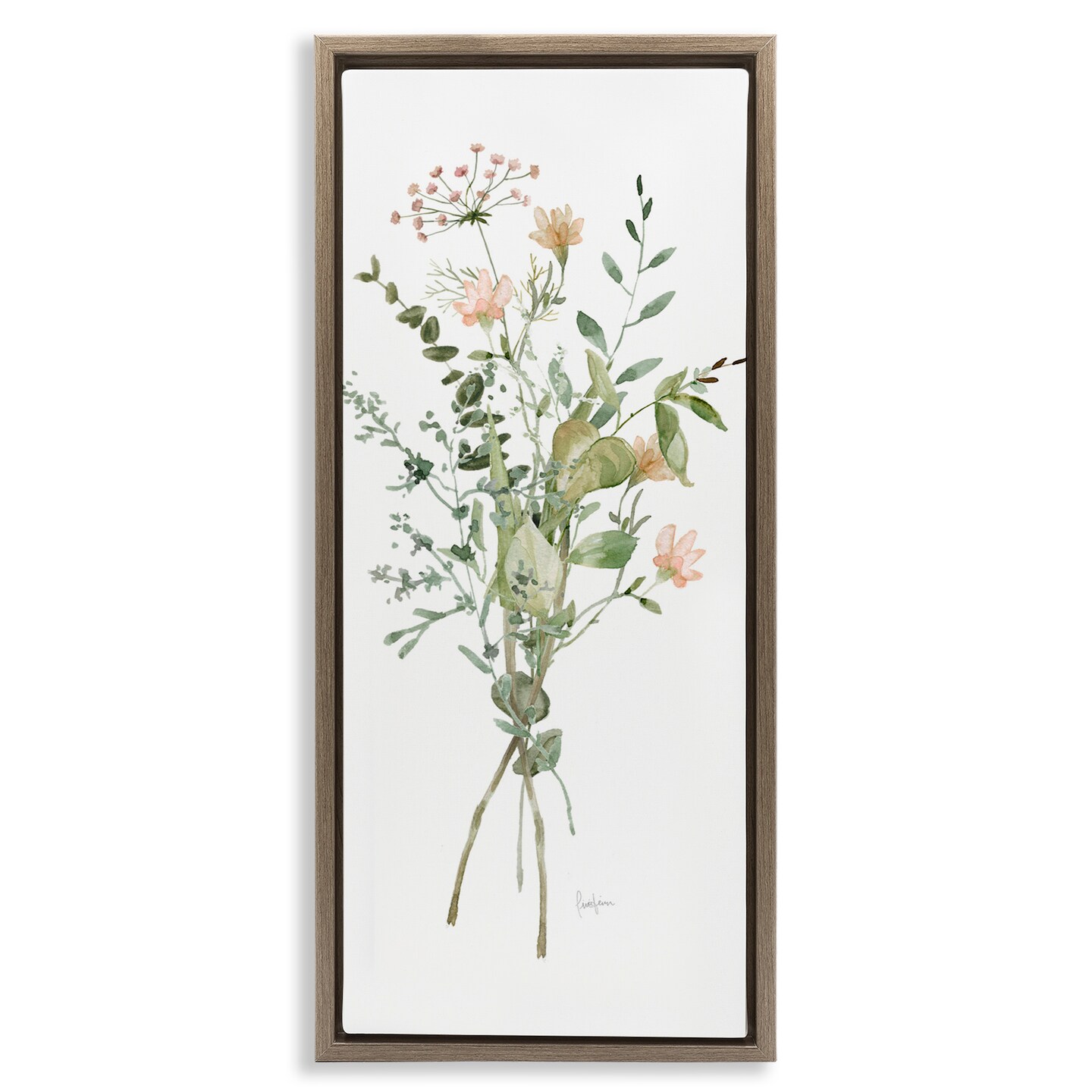 Stupell Industries Wild Country Herb Bundle Floating Frame By Livi Finn ...