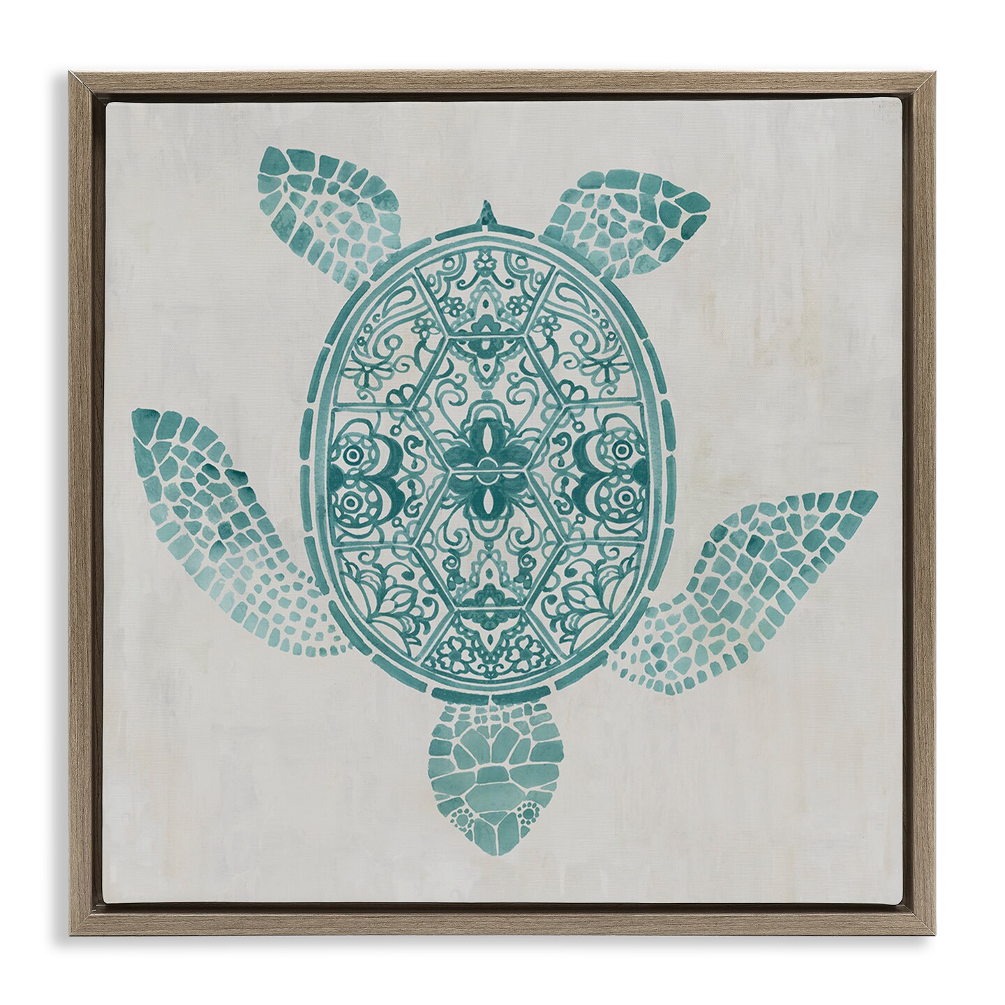 Stupell Industries Geometric Patterned Tortoise Floating Frame By ...
