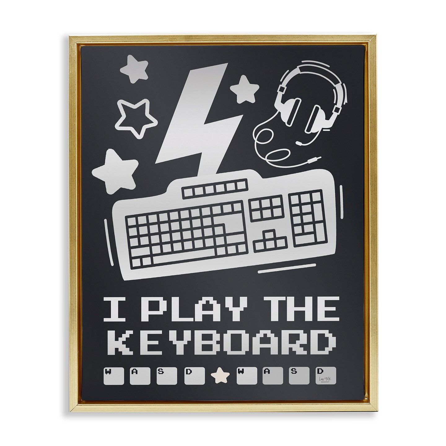 Stupell Industries I Play The Keyboard Humor Floating Frame By Lux + Me Designs | Michaels