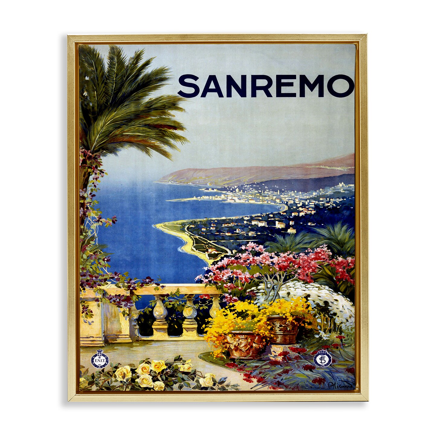 Stupell Industries Sanremo Coast Vintage Floating Frame By Lil' Rue | Michaels