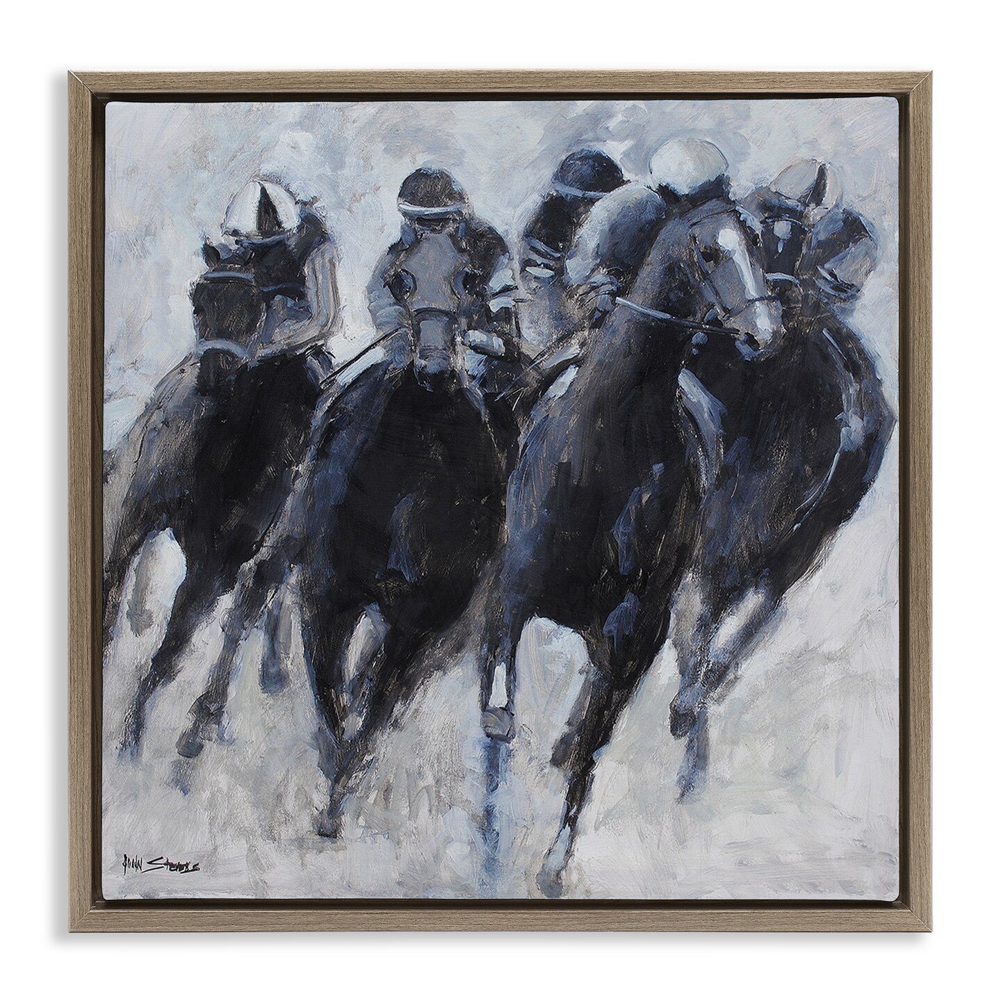 Stupell Industries Powerful Equestrian Racing Floating Frame By Allayn Stevens | Michaels