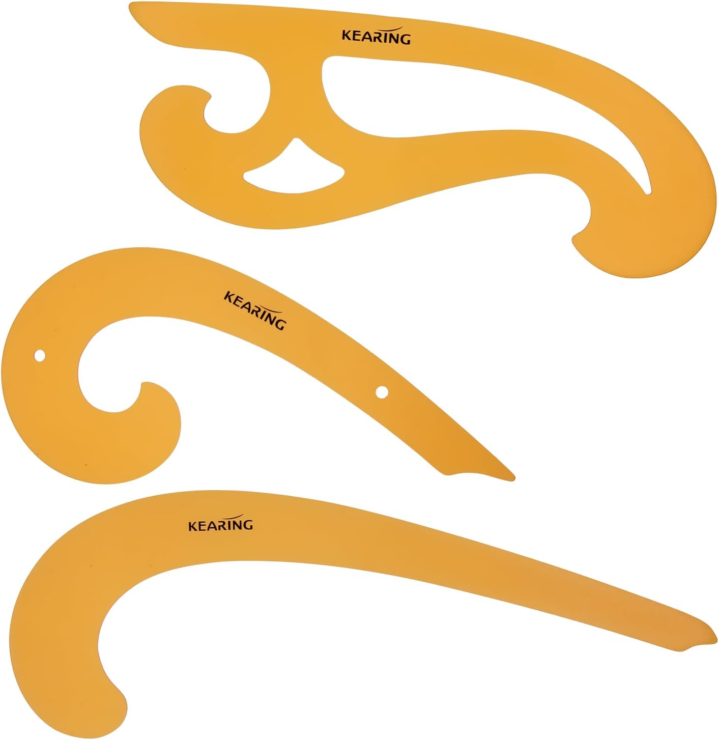 Kearing® Plastic French Curve Ruler Template Ruler Sets, Assorted Sizes ...