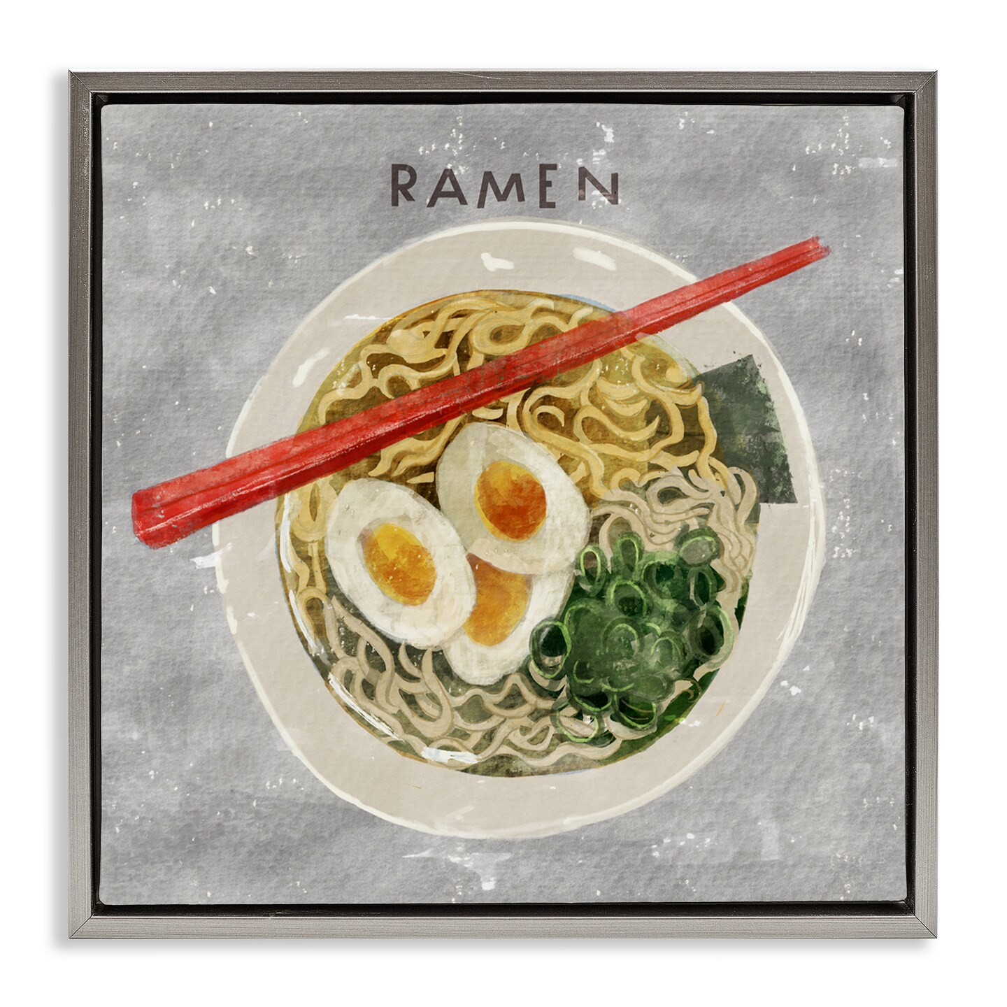 Stupell Industries Tasty Bowl of Ramen Floating Frame By Juliet Rose ...