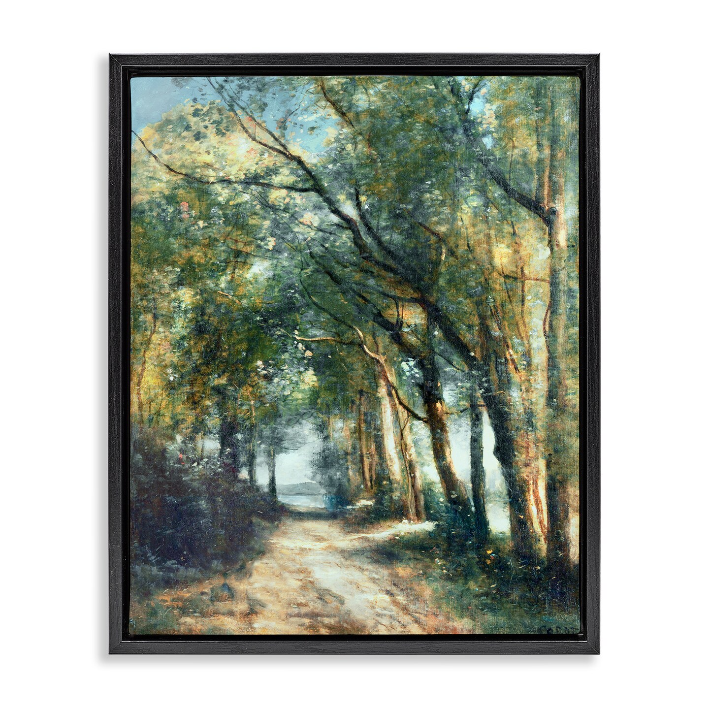 Stupell Industries Forest Path Under Tree Canopy Floating Frame By ...