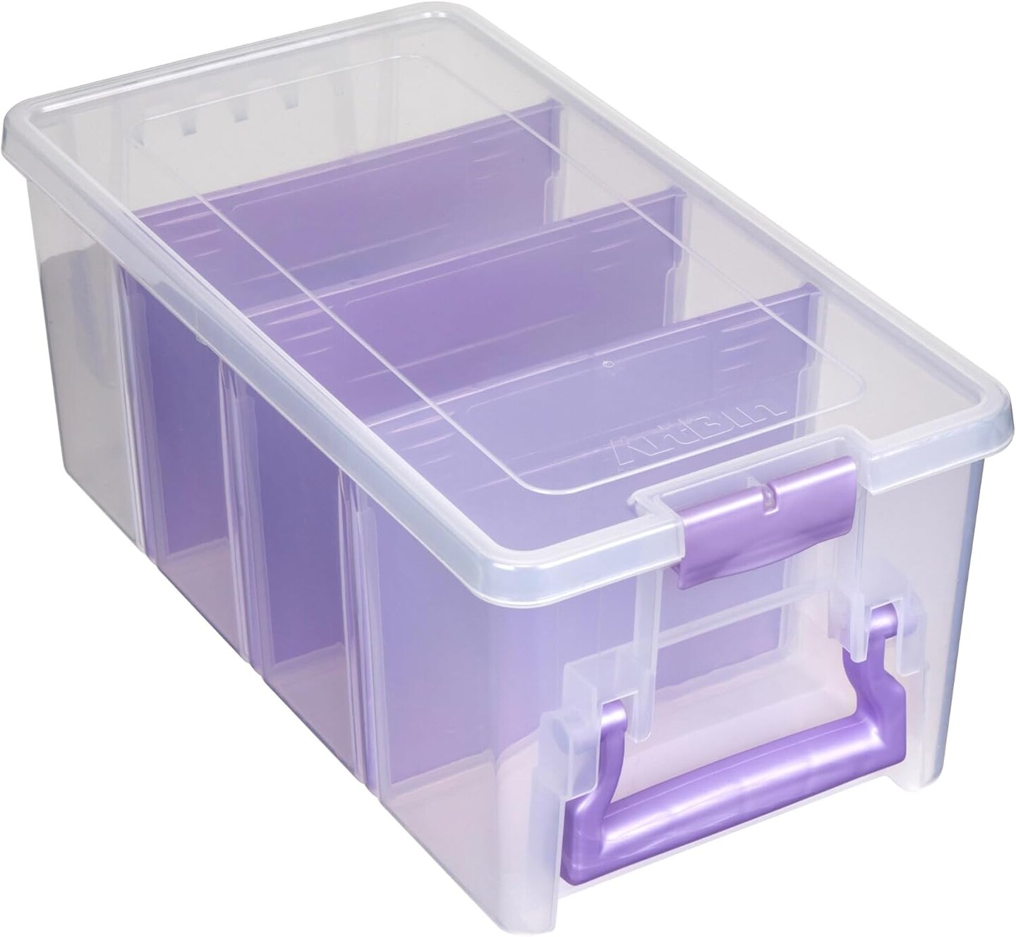 Portable Craft Organizer with 3 Dividers for Storage Case for Art ...