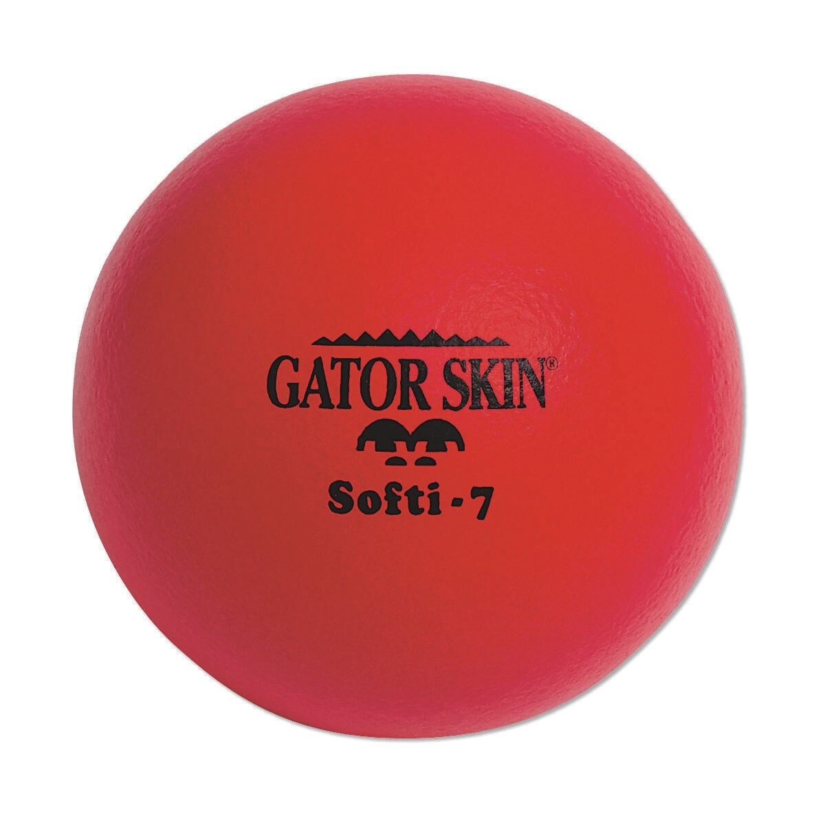 S&S Worldwide Gator Skin Softi-7 Ball. Red 7" PU Coated Foam Ball with ...