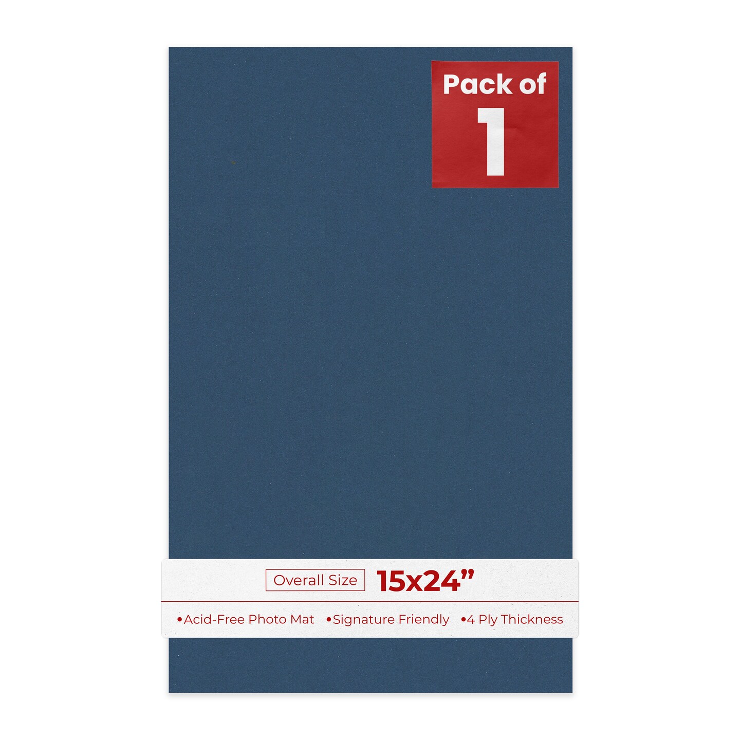 Ink Blue 15x24 Uncut Mat Board - Blank Sheets, No Opening, Color: Blue ...