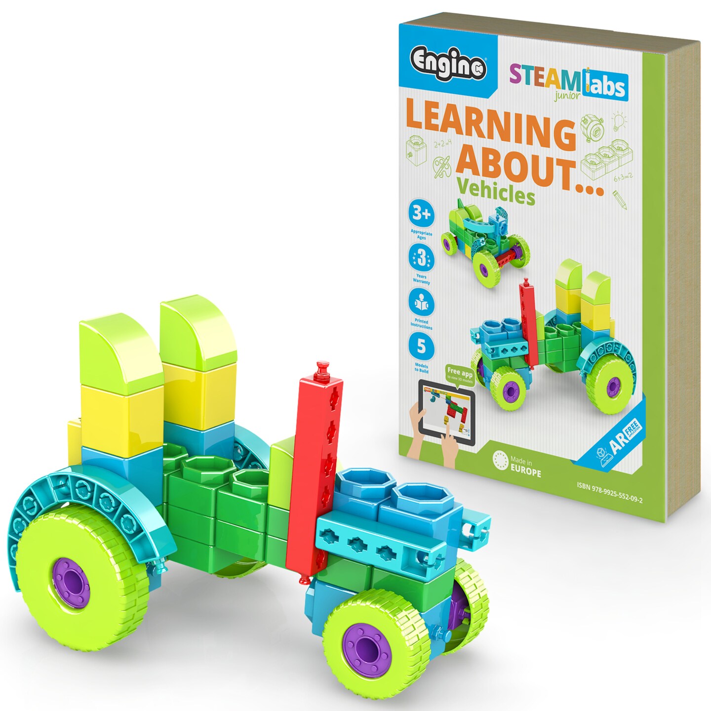 Engino: STEAM Labs Junior: Learning About…Vehicles - 5 Model Toy Brick ...