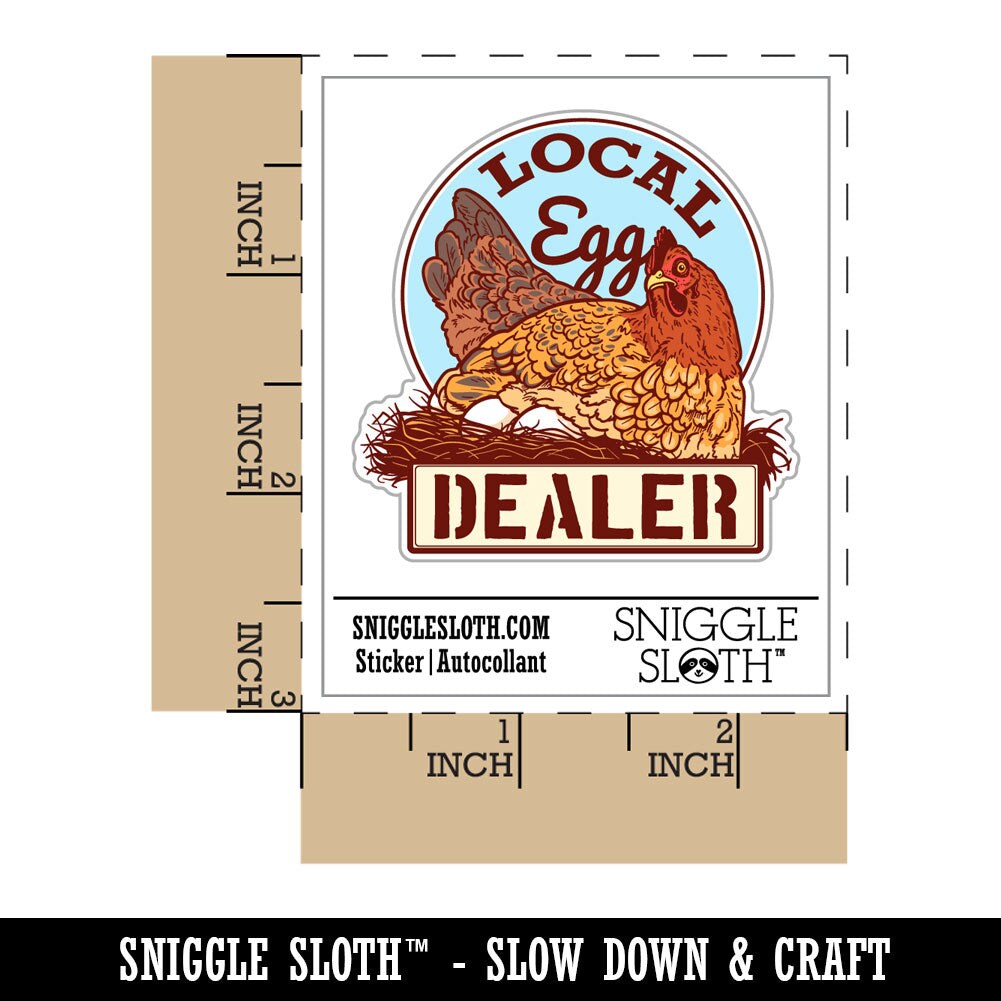 Water Bottle Sticker Set Local Egg Dealer Chicken Hen Nest Cute ...