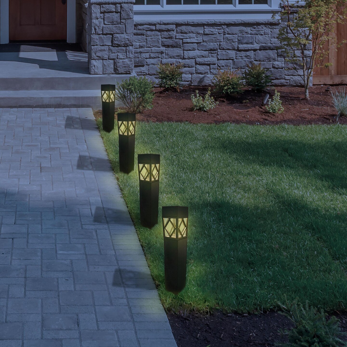 Mod Lighting and Decor Solar Powered LED Lighted Christmas Pathway ...
