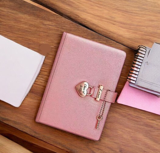 Diary with Lock and Key for Girls Women - Engraved diary with lock and ...