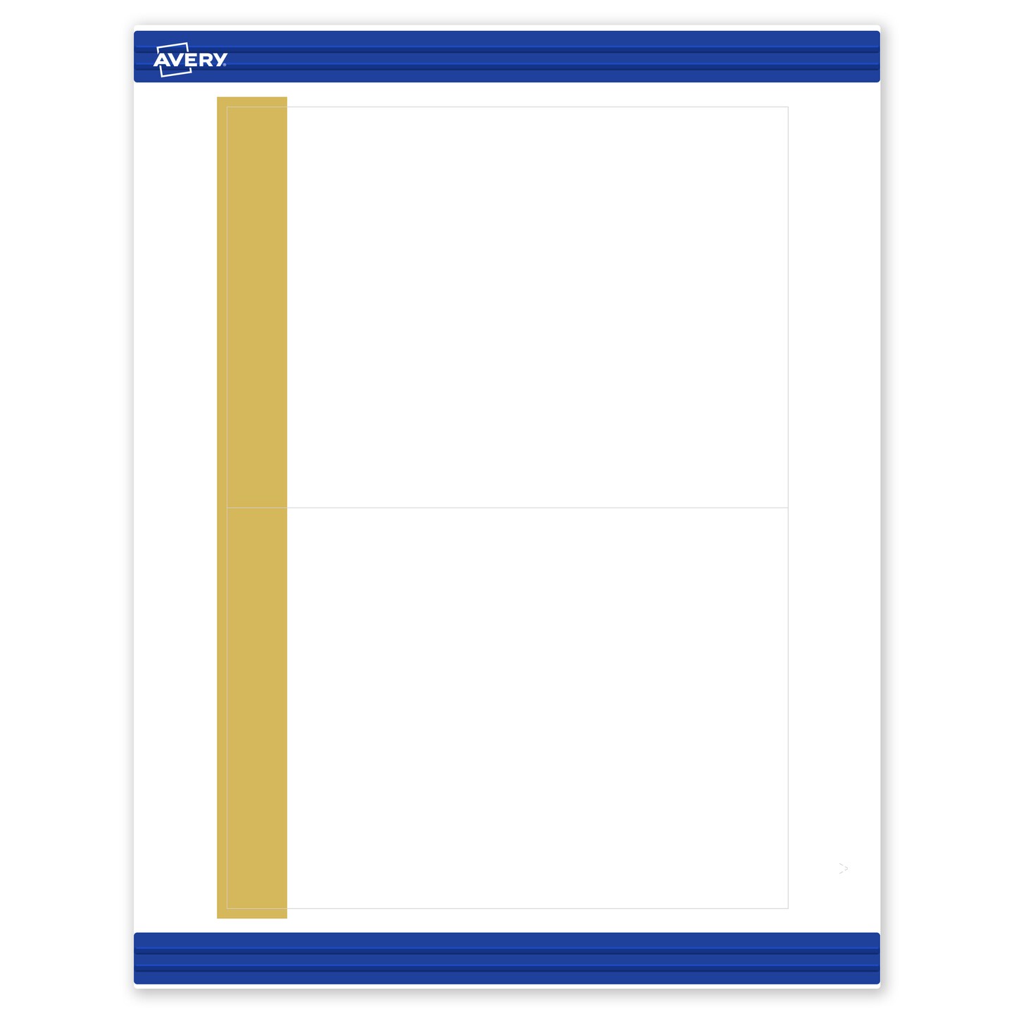 Avery Printable Rectangle Invitation Cards, Gold-Dipped Edge, 5" x 7 ...