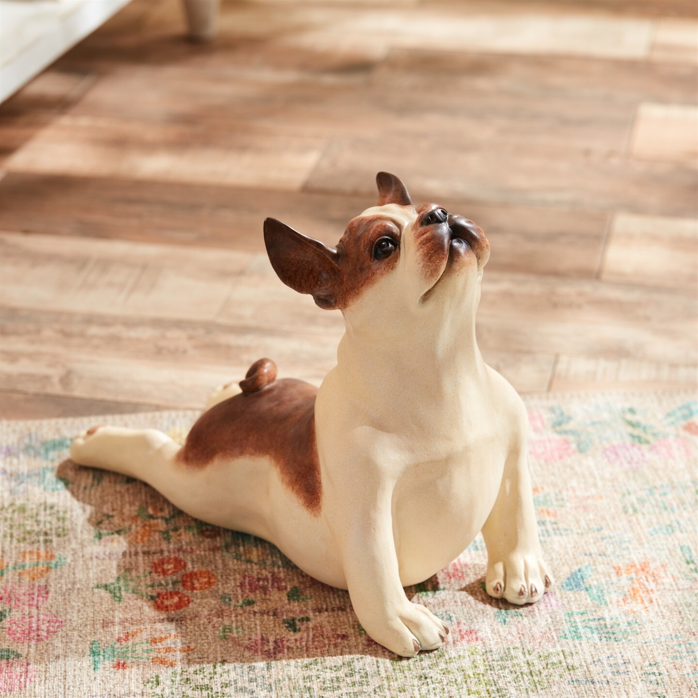 Melrose Bulldog Performing Yoga Figurine - 14.5" - Set of 2, Color ...