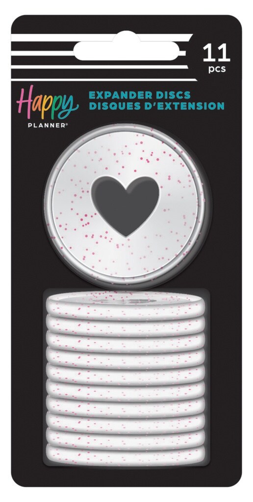 Happy Planner Expander Plastic Discs-Translucent With Glitter | Michaels