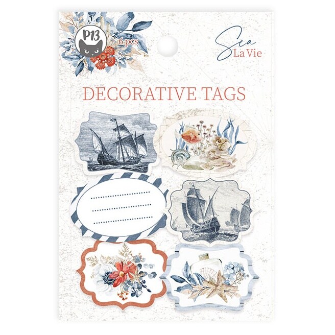Sea La Vie Double-Sided Cardstock Tags 6/Pkg-#04 | Michaels