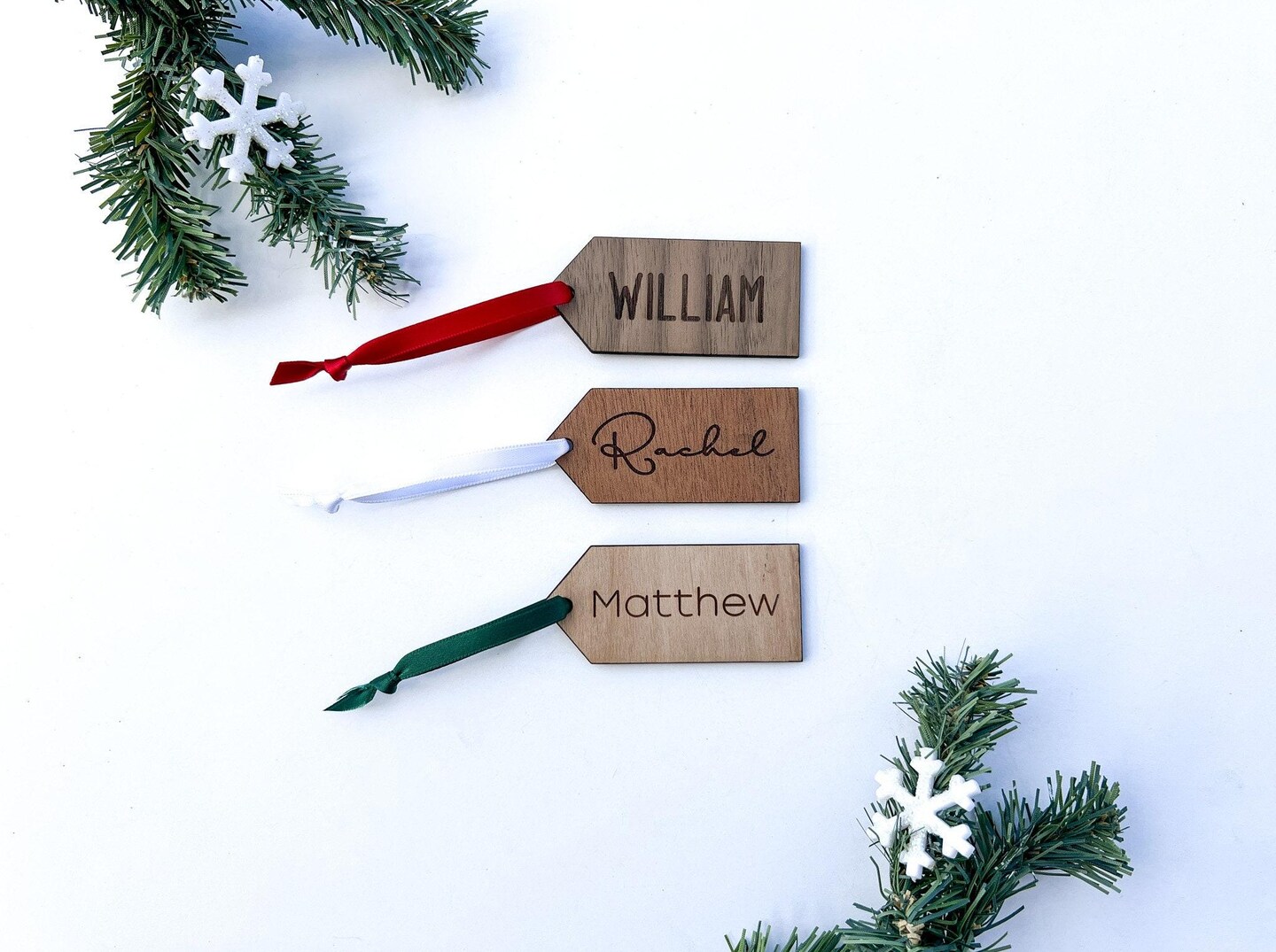 Wooden Engraved Wooden Tag | Single Tag | Stocking Tag | Gift Tag ...
