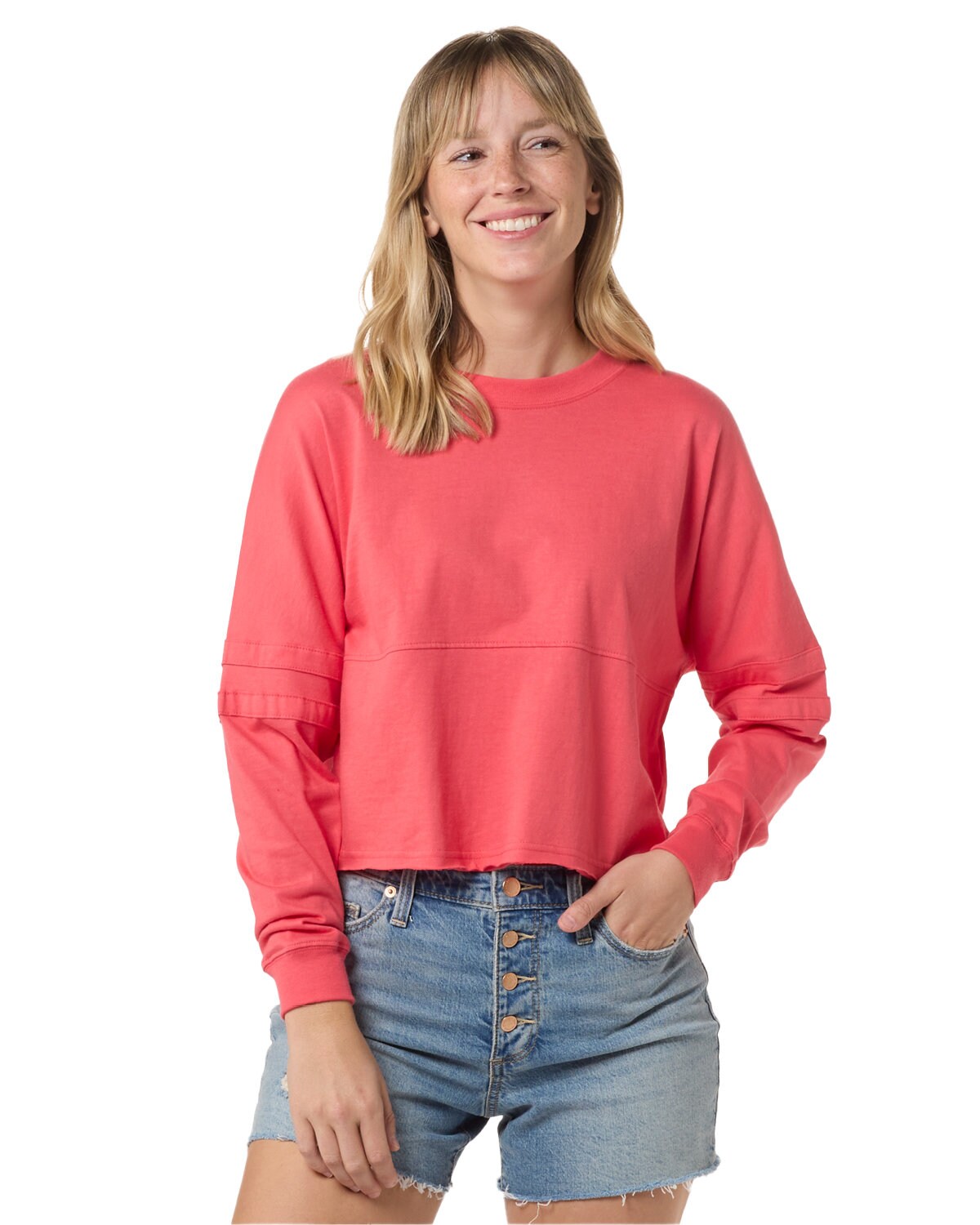 Boxercraft® Ladies Cropped Retro Pom Pom Jersey Fleece | Michaels