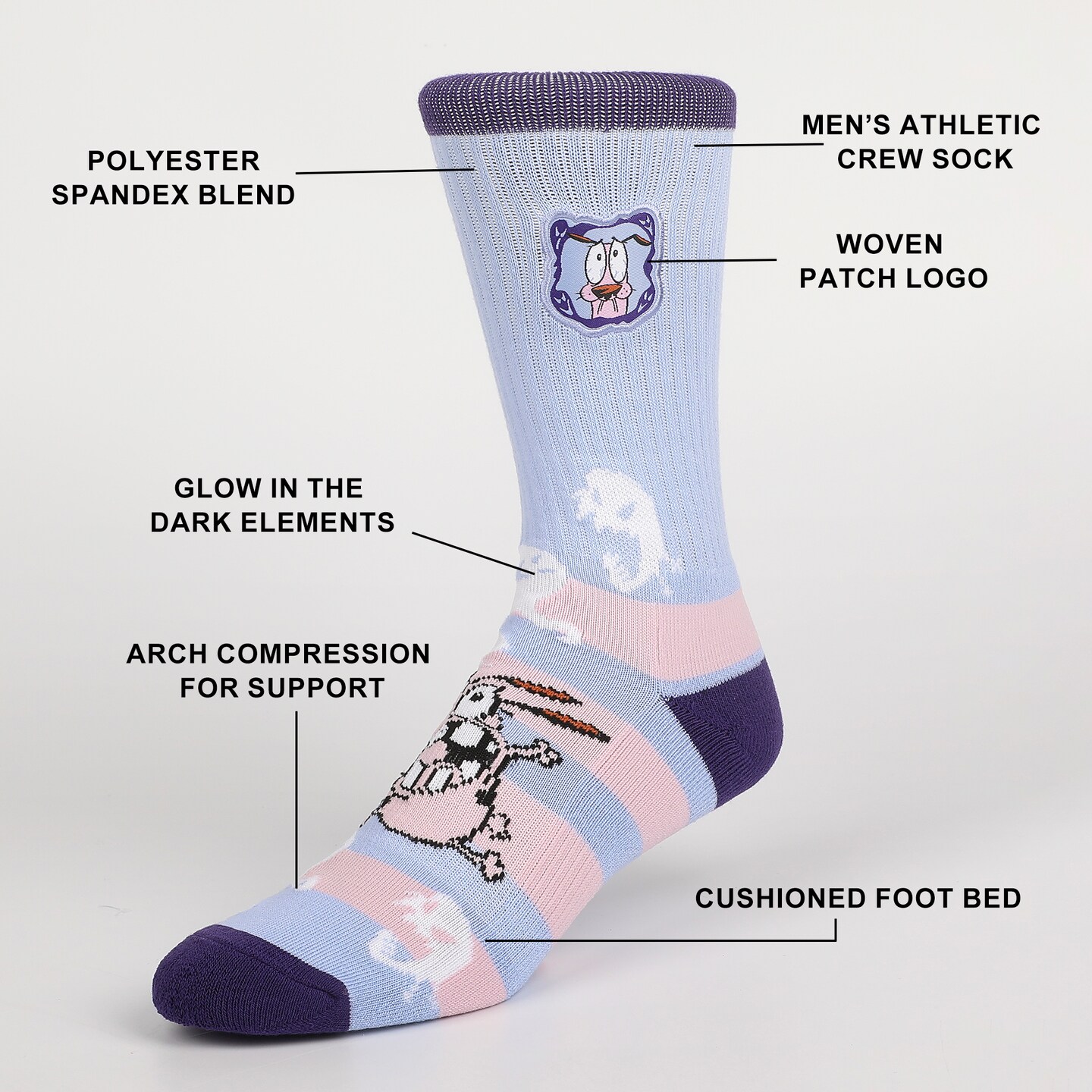 Courage The Cowardly Dog Socks | Michaels