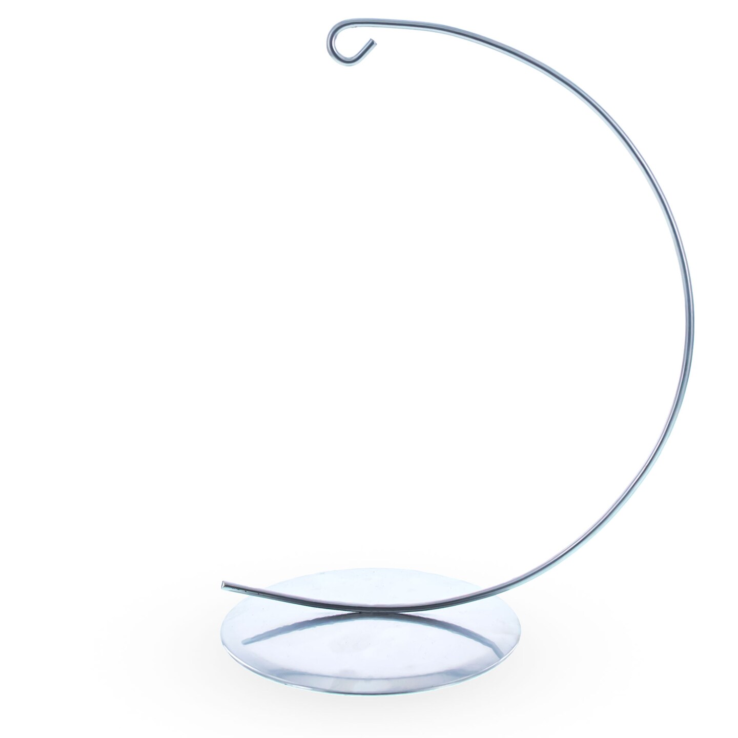 Solid Round Base Silver Metal Ornament Display Stand 7.8 Inches (Poland ...