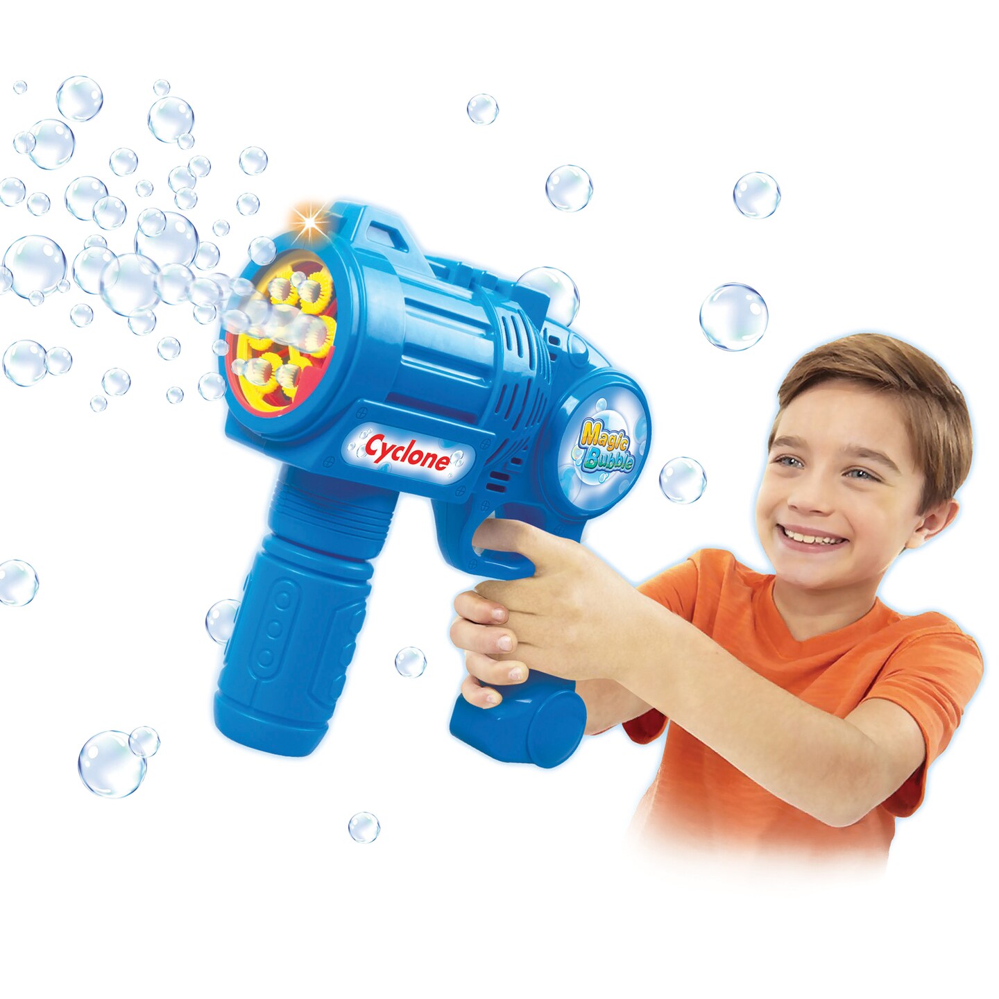 Collections Etc Colorful LED Lighted Cyclone Continuous Bubble Blaster ...