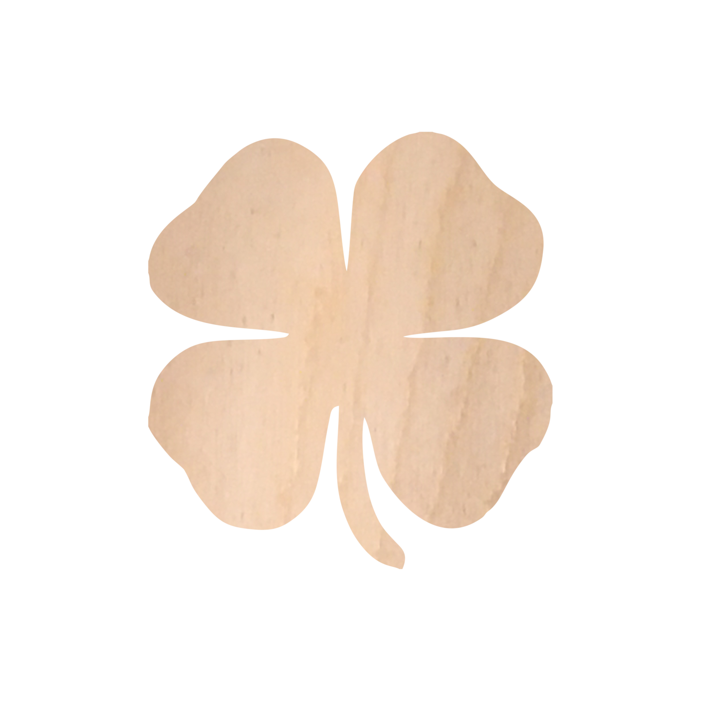 Wooden Four Leaf Clover Crafting Shape , Multiple Sizes and Wood ...