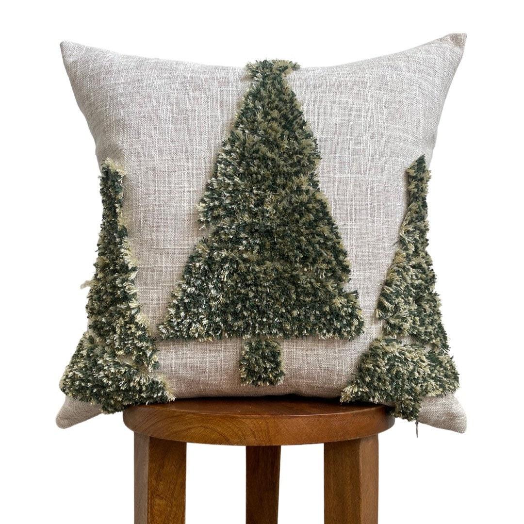 Christmas Pillow Cover | Green Christmas Pillow | Christmas Tree Pillow ...