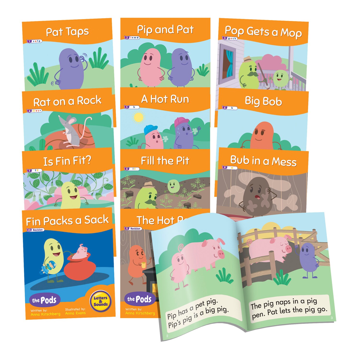 Junior Learning Decodable Readers The Pods - Phase 2 Letter Sounds: The ...