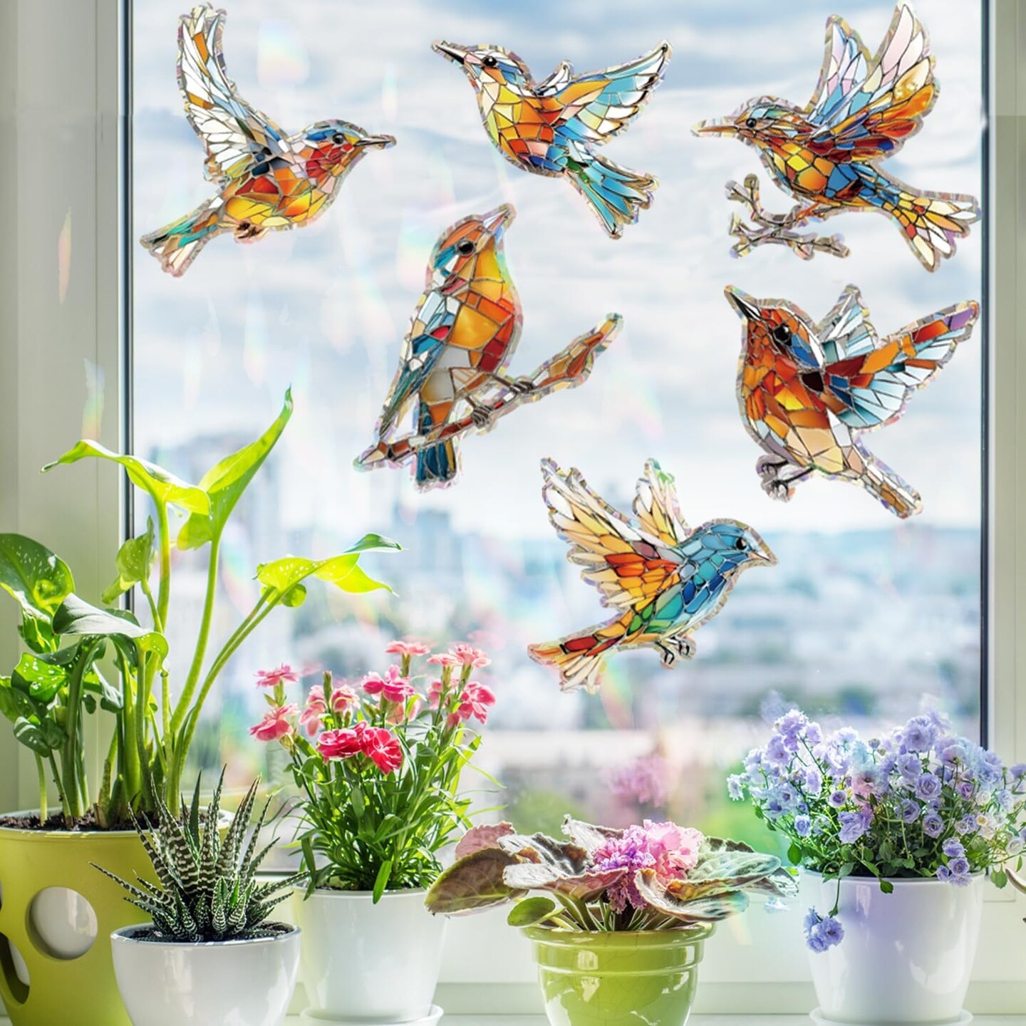 12pcs Window Decals for Bird Strikes (Hummingbird) | Michaels