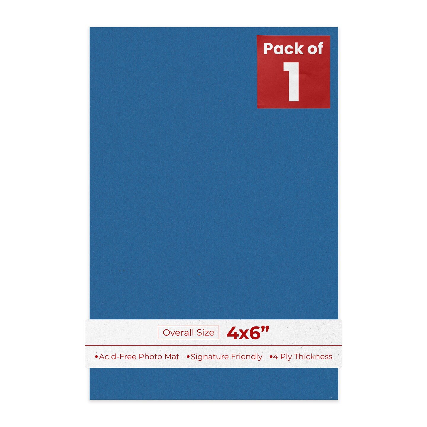 Royal Blue 4x6 Inch Uncut Mat Board - Blank Sheets, No Opening, Color ...