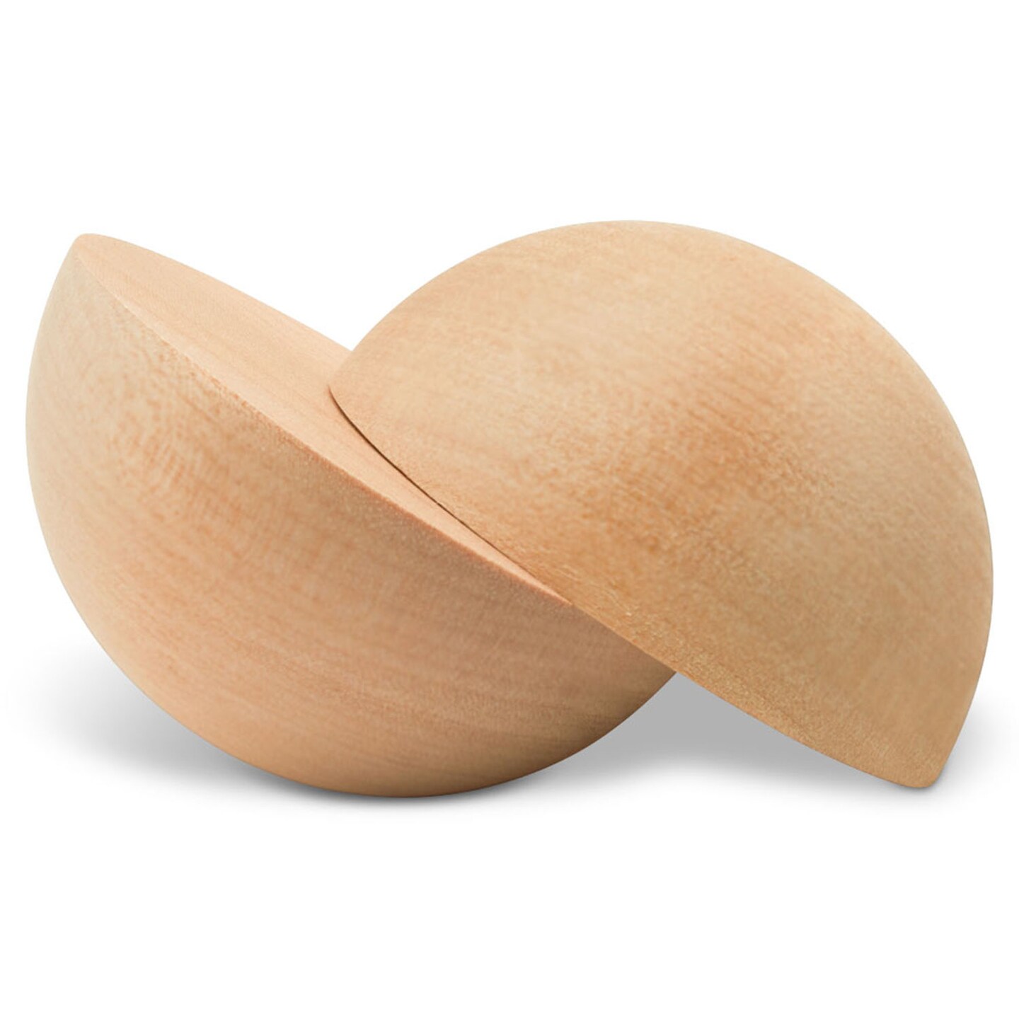 Wooden Split Balls, Multiple Sizes, Half Balls for Crafting and DIY ...