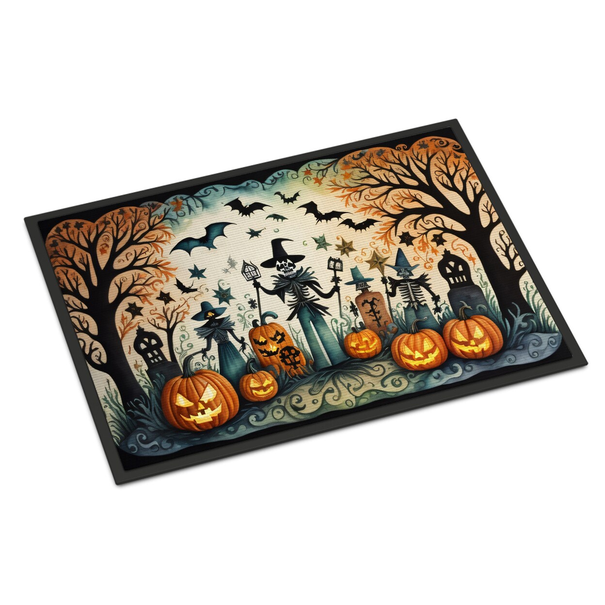 Papel Picado Skeletons Spooky Halloween Indoor Or Outdoor Mat 24X36 ...