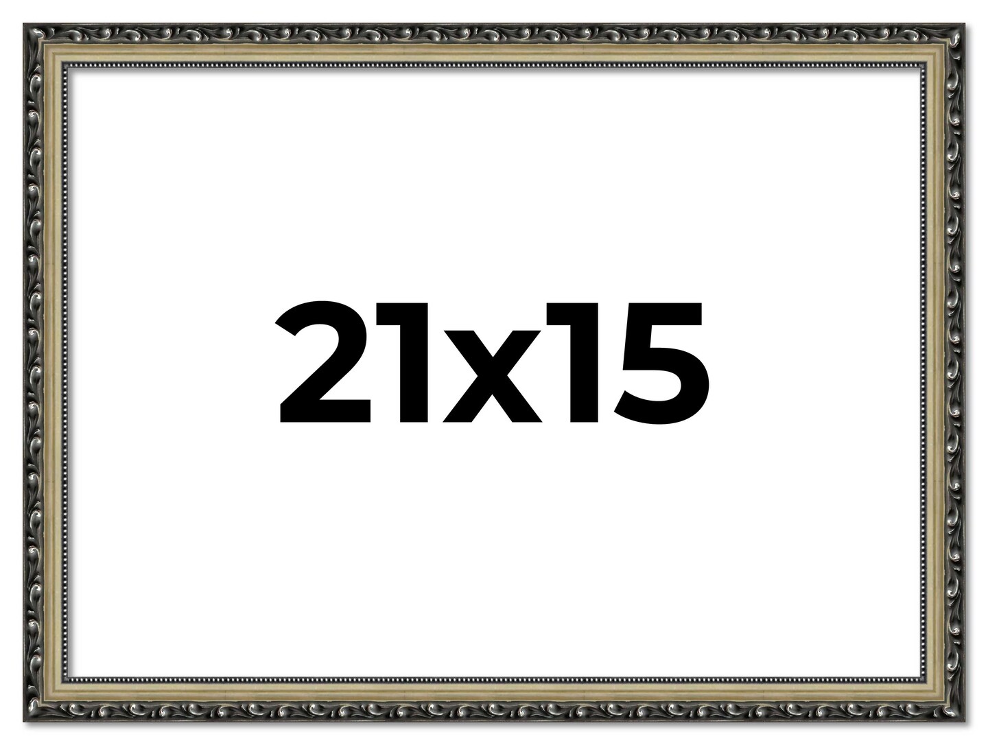 21x15 Solid Wood Antique Picture Frame with UV-Resistant Acrylic & Acid ...