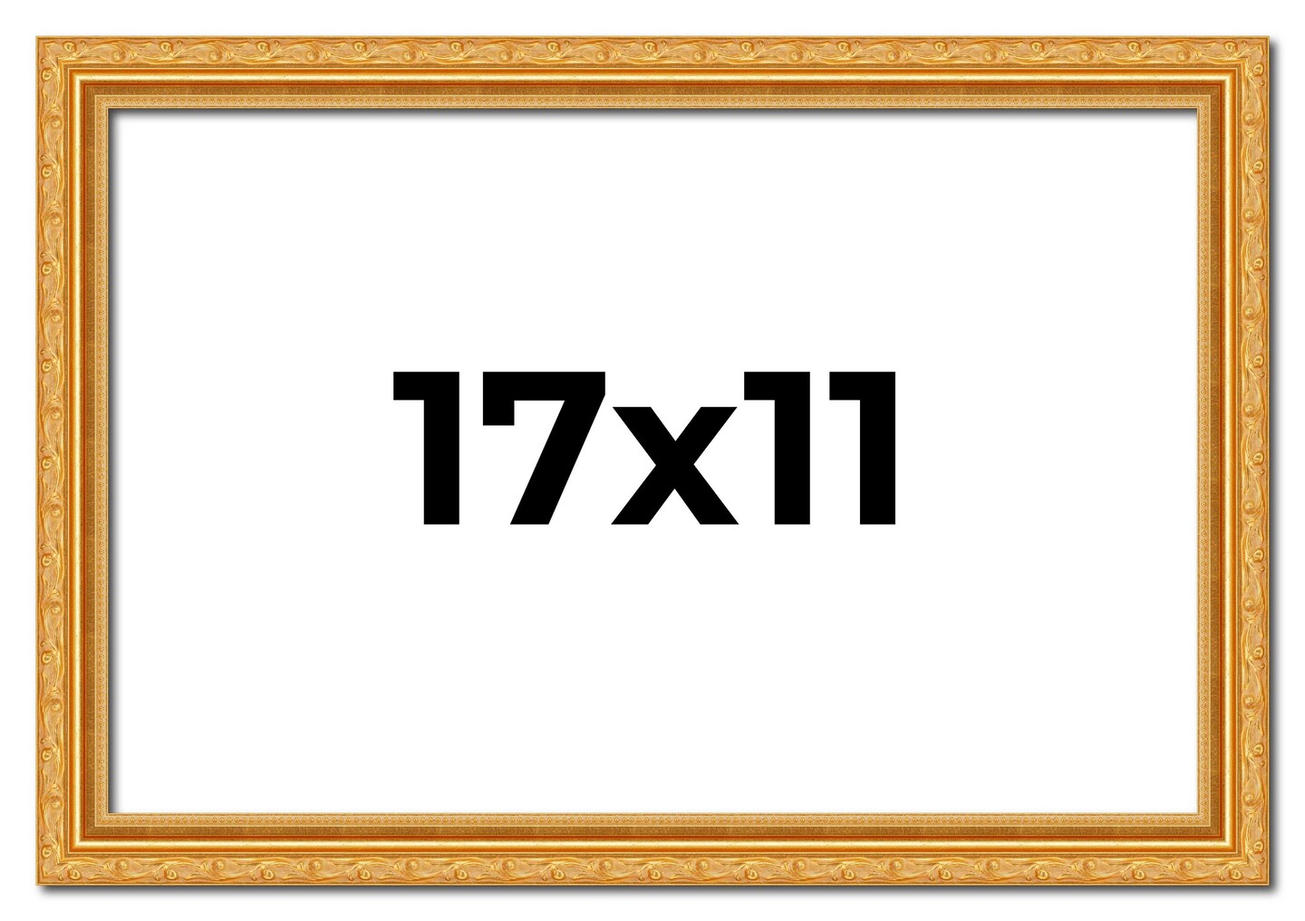 17x11 Solid Wood Antique Picture Frame with UV-Resistant Acrylic & Acid ...