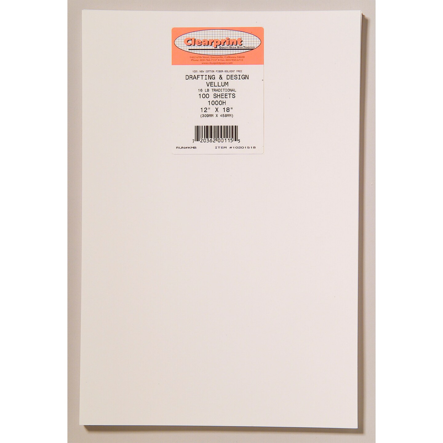 Clearprint 1000H Design Vellum Sheets, 16 lb., 100% Cotton, Pack | Michaels